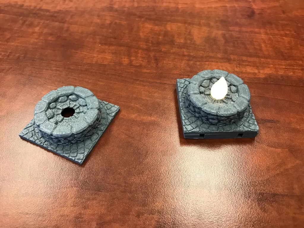 OpenForge 2.0 Tea Light Campfire for DnD by LanMark | Download free STL ...