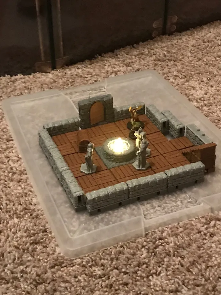 OpenForge 2.0 Tea Light Campfire for DnD by LanMark | Download free STL ...