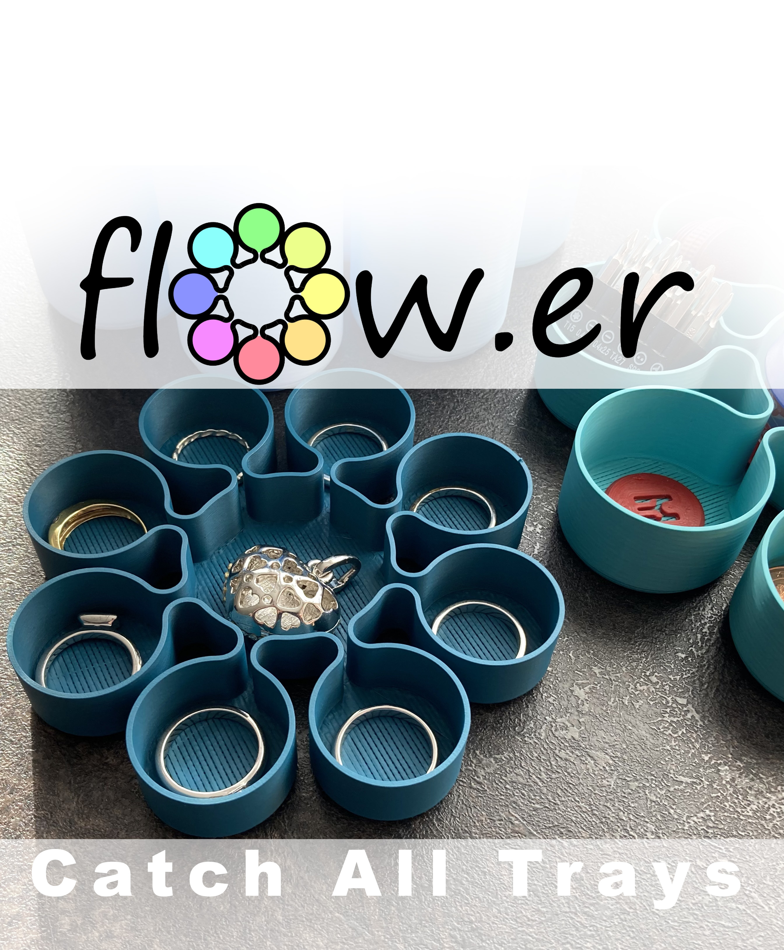 Catch-All Trays -- flow.er by Predy | Download free STL model ...