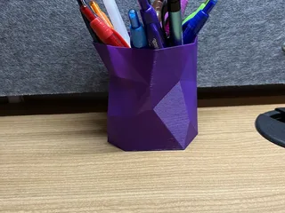 Low Poly Pen holder by Cole Abbott | Download free STL model ...