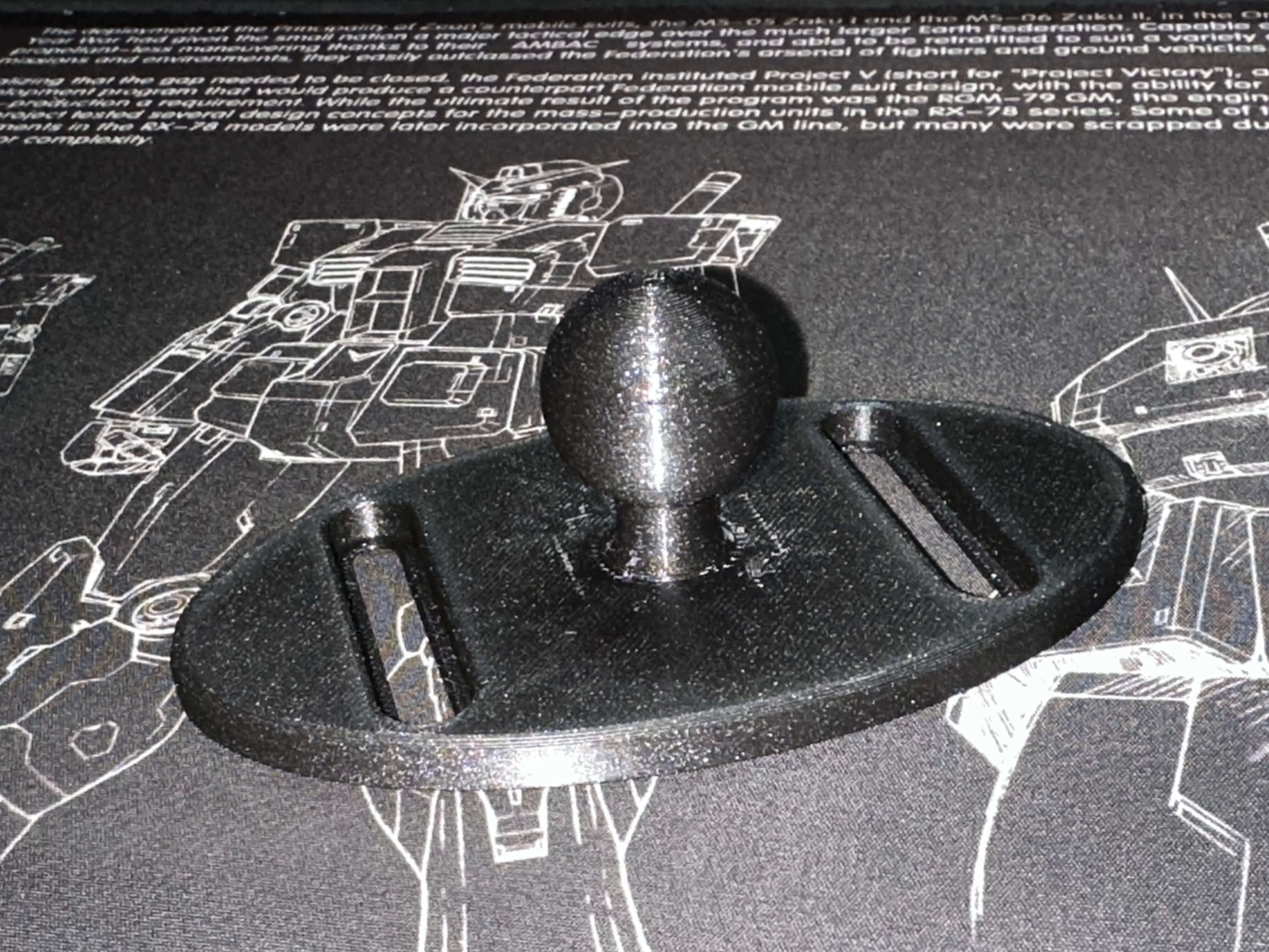 Double-Slotted RAM Mount for Size B 1" Ball by unpurposed | Download ...