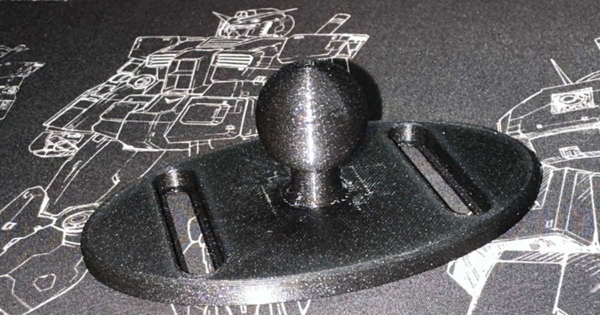 Double-Slotted RAM Mount for Size B 1" Ball by unpurposed | Download ...