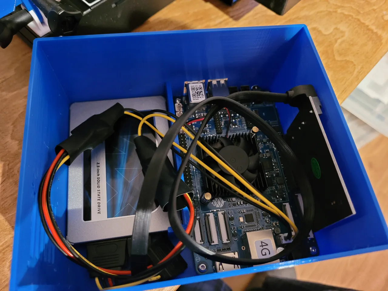 ROCKPro64 + SSD Case with 40mm fan by Spater | Download free STL model ...