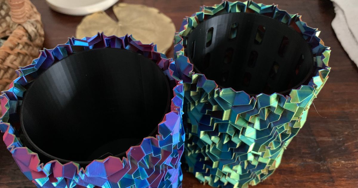 Tetrahex Vase Liner (Planter) by Anthony Cerqua | Download free STL ...