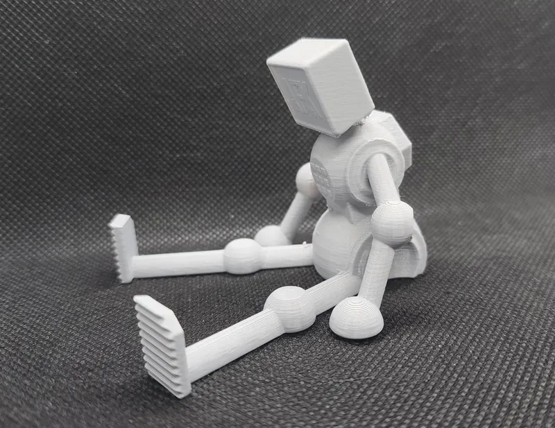 Tired Bot Phone & Tablet Stand by Triple G Workshop | Download free STL ...