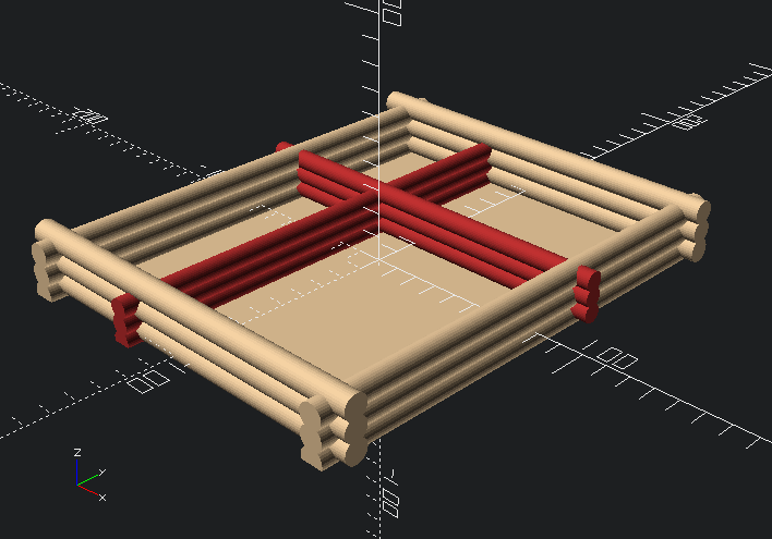 The Alaskan Log Cabin Valet Tray. by Ak-Adventurer | Download free STL ...