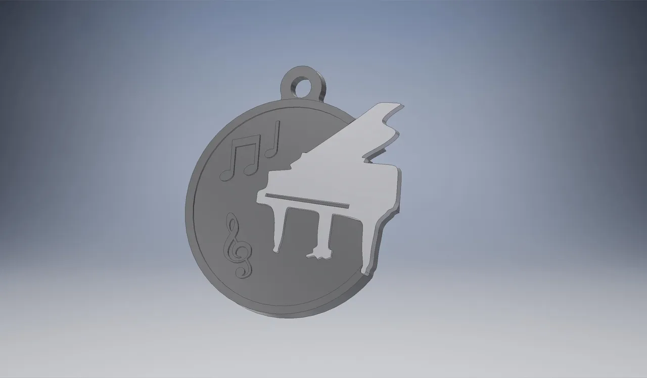 Piano keychain by Thymer | Download free STL model | Printables.com