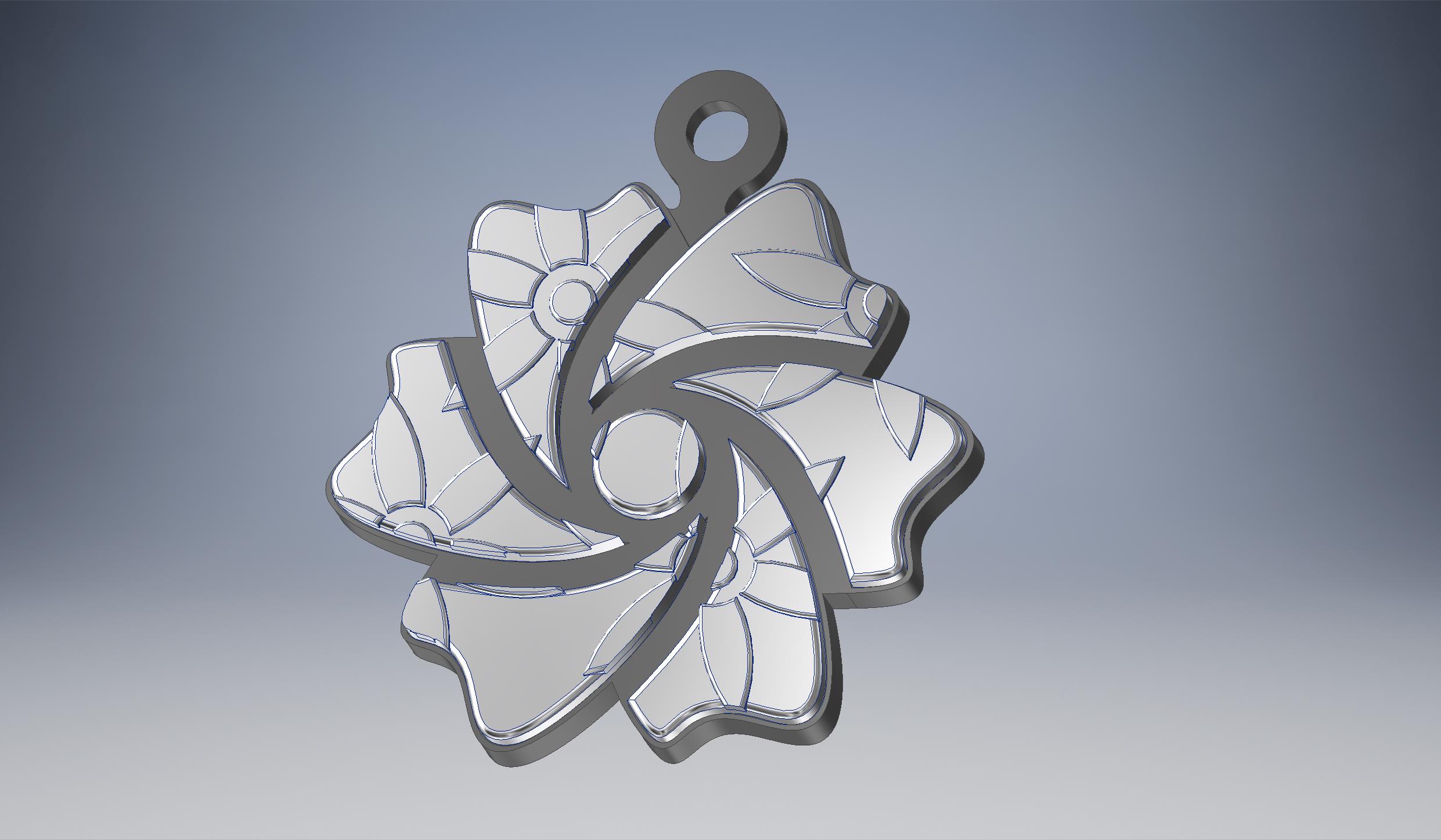 Flower keychain by Thymer | Download free STL model | Printables.com