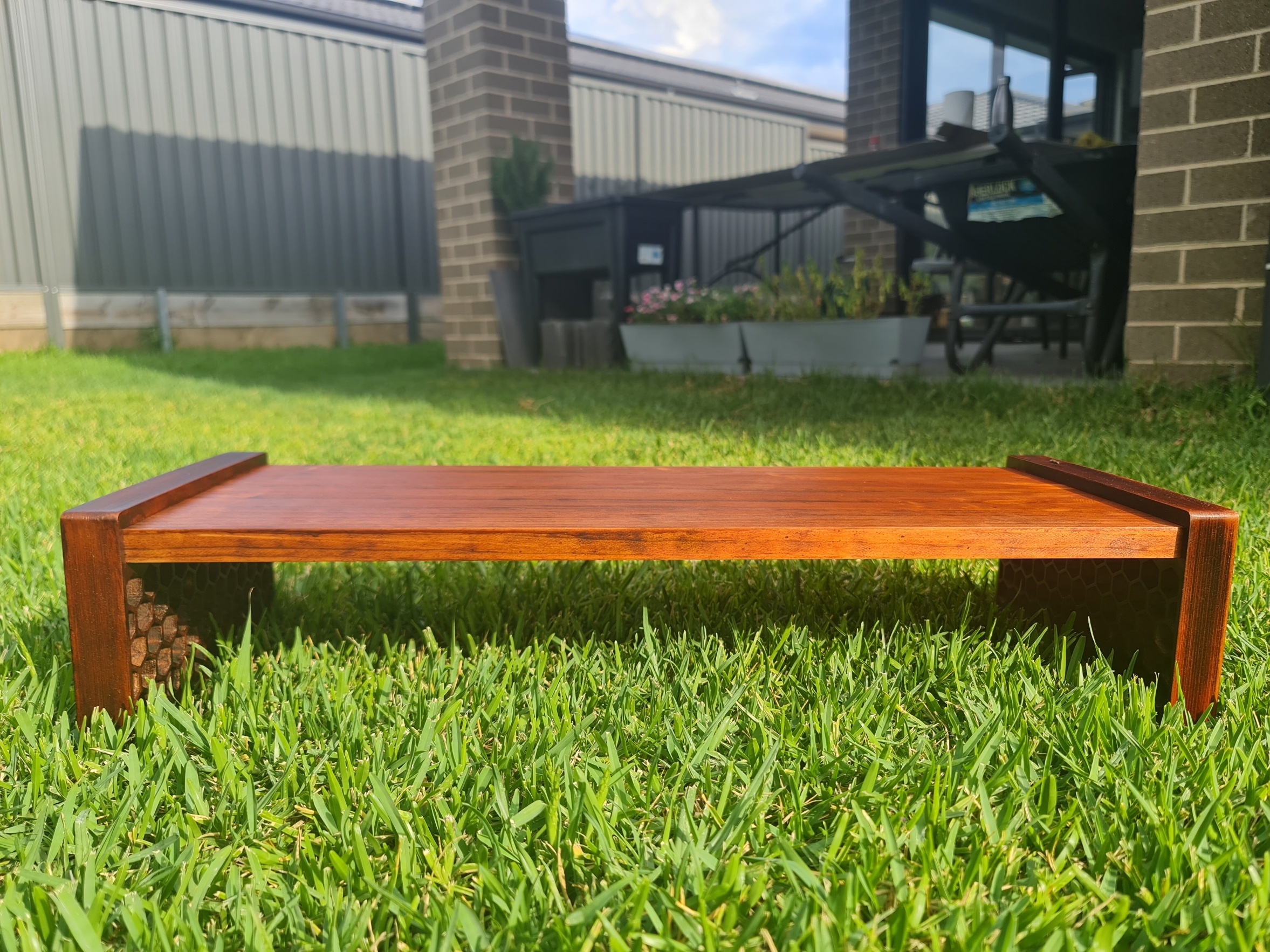 Honeycomb monitor stand (fits 235mm wide board) by sengineer | Download ...