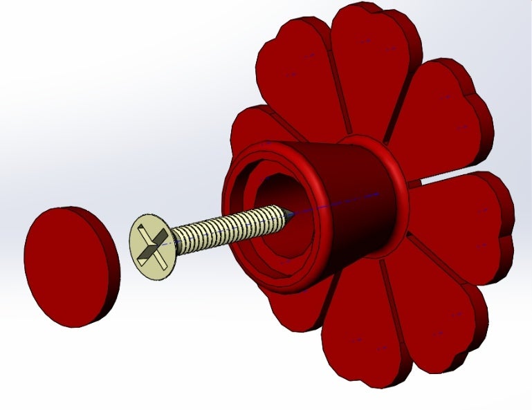 Flower hook or handle by Geoff | Download free STL model | Printables.com