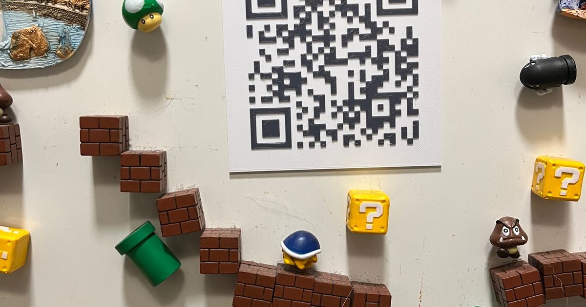 Customizable 3D QR Code generator by Merkoidz | Download free STL model ... Customizable 3D QR Code generator by Merkoidz | Download free STL model ...