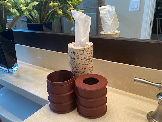 Round (Cylindrical) Tissue Box Cover by Devmiser | Download free STL ...