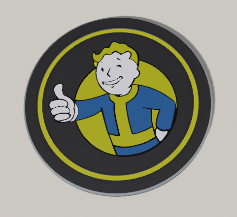 Fallout Coaster Set (Update: Pre-Sliced Plates) by RC3D | Download free ...
