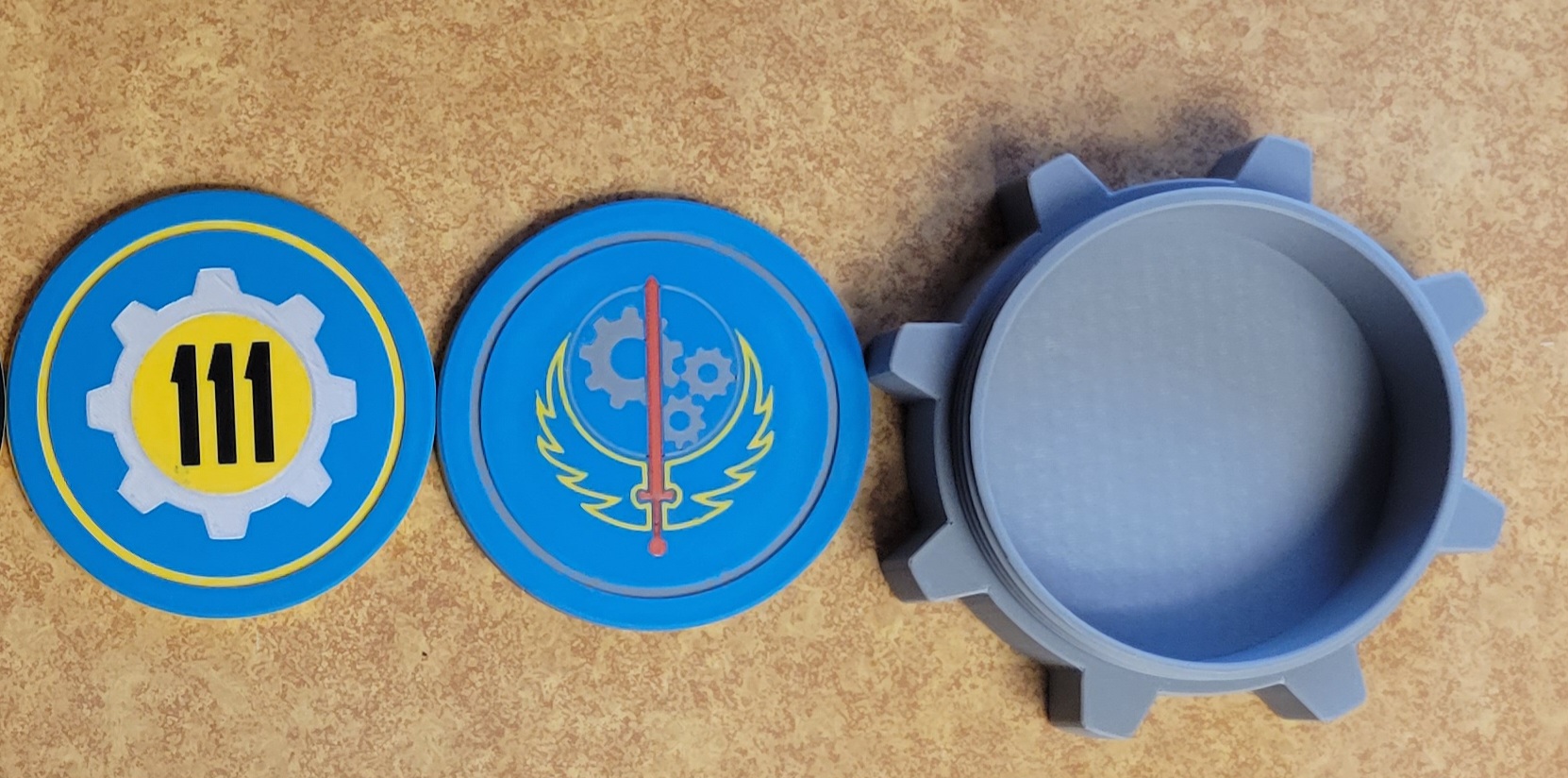 Fallout Coaster Set (Update: Pre-Sliced Plates) by RC3D | Download free ...