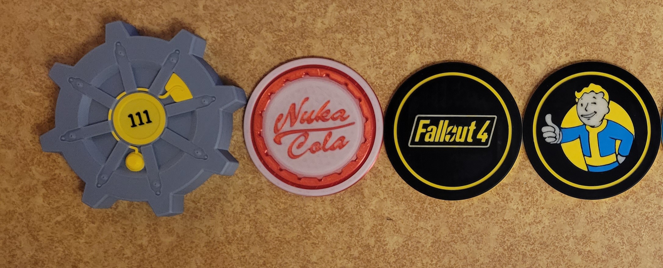 Fallout Coaster Set (Update: Pre-Sliced Plates) by RC3D | Download free ...