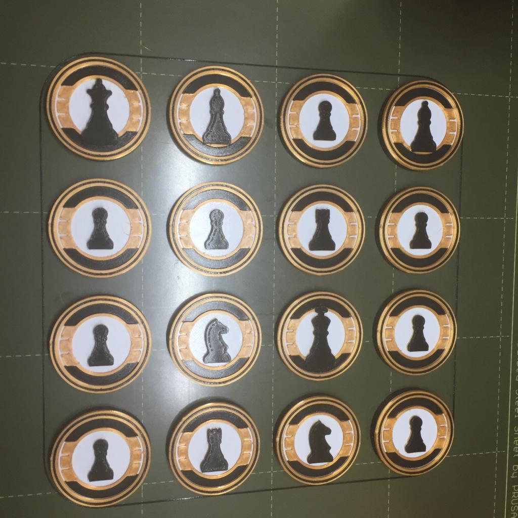 Poker Chip Chess Set by Armand | Download free STL model | Printables.com