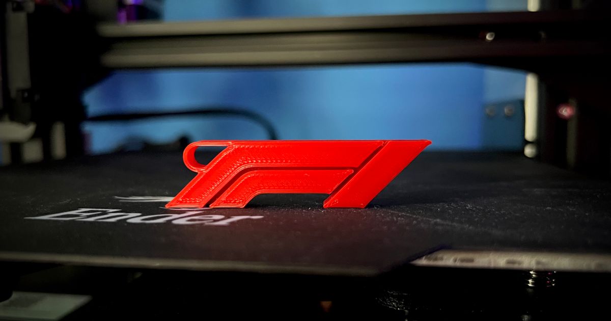 F1 Logo Keychain (Formula 1) by Aedan | Download free STL model ...