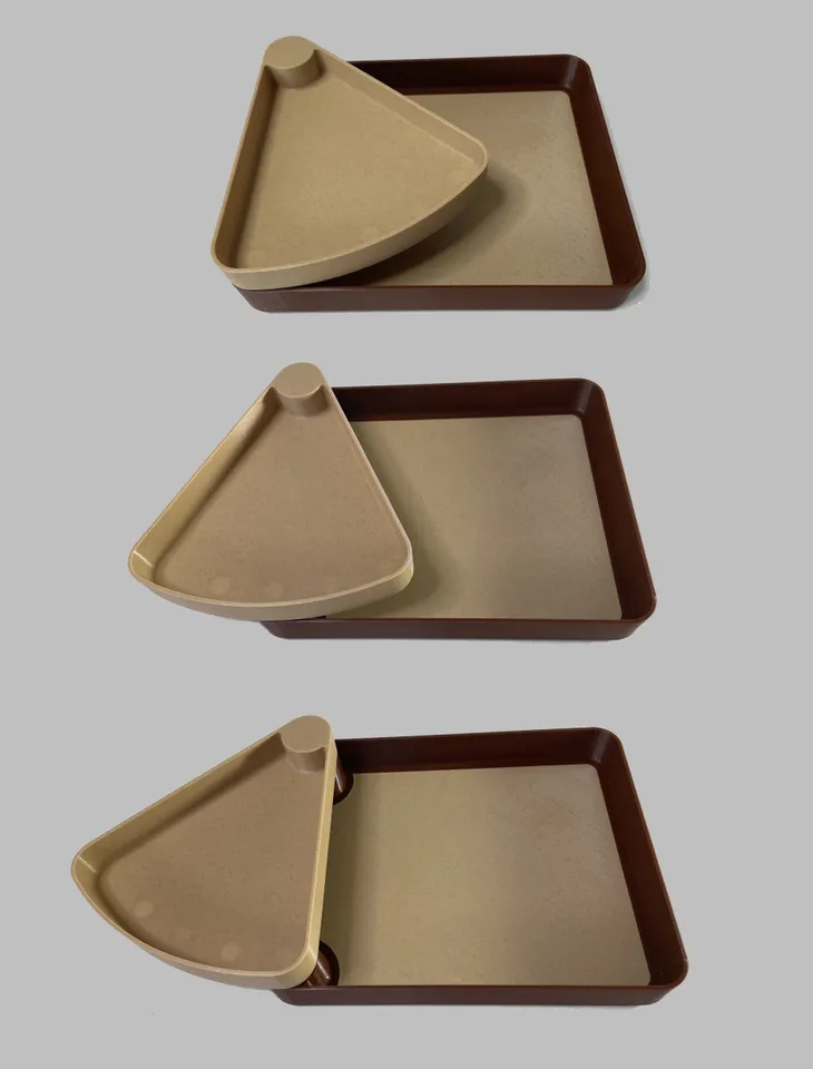 Two Tier Tray with Magnetic Positioning by mirabatek | Download free STL model | Printables.com
