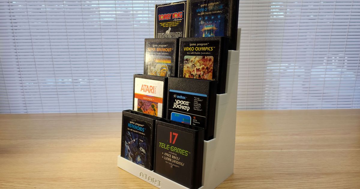 Atari 2600 Cartridge Game Stand by Zach Hovick | Download free STL ...
