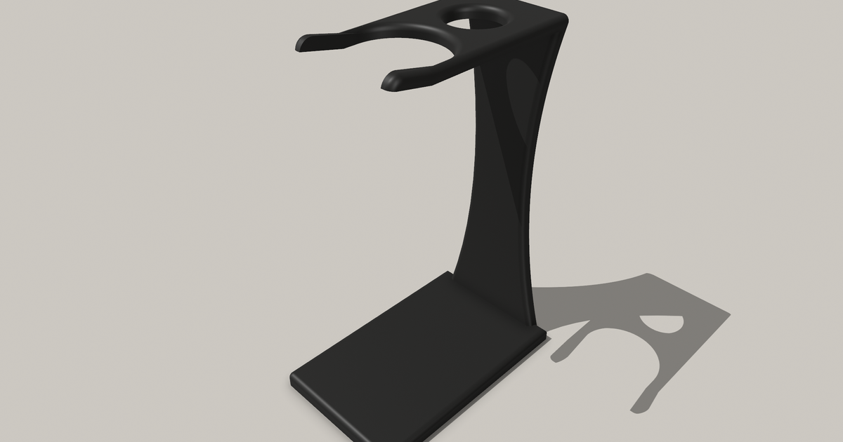 Shave Stand for a Razor and Brush by MarKey | Download free STL model ...