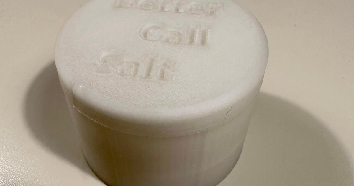 Simple Salt Cellar by Clifford Beilke | Download free STL model ...