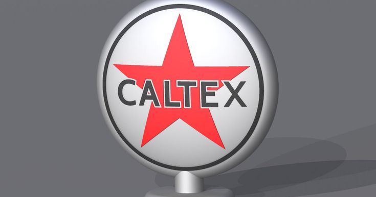 Caltex vintage logo display (OpenSCAD) by Stone Age Sculptor | Download ...