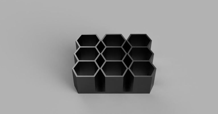 Hexagonal Storage Containers by 3D Creatives | Download free STL model ...