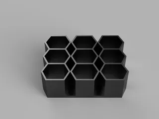 Hexagonal Storage Containers by 3D Creatives | Download free STL model ...
