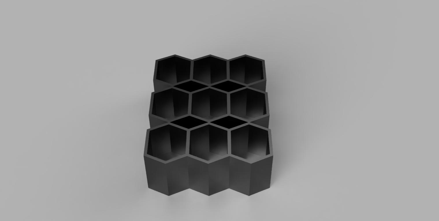 Hexagonal Storage Containers by 3D Creatives | Download free STL model ...