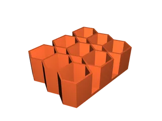 Hexagonal Storage Containers by 3D Creatives | Download free STL model ...