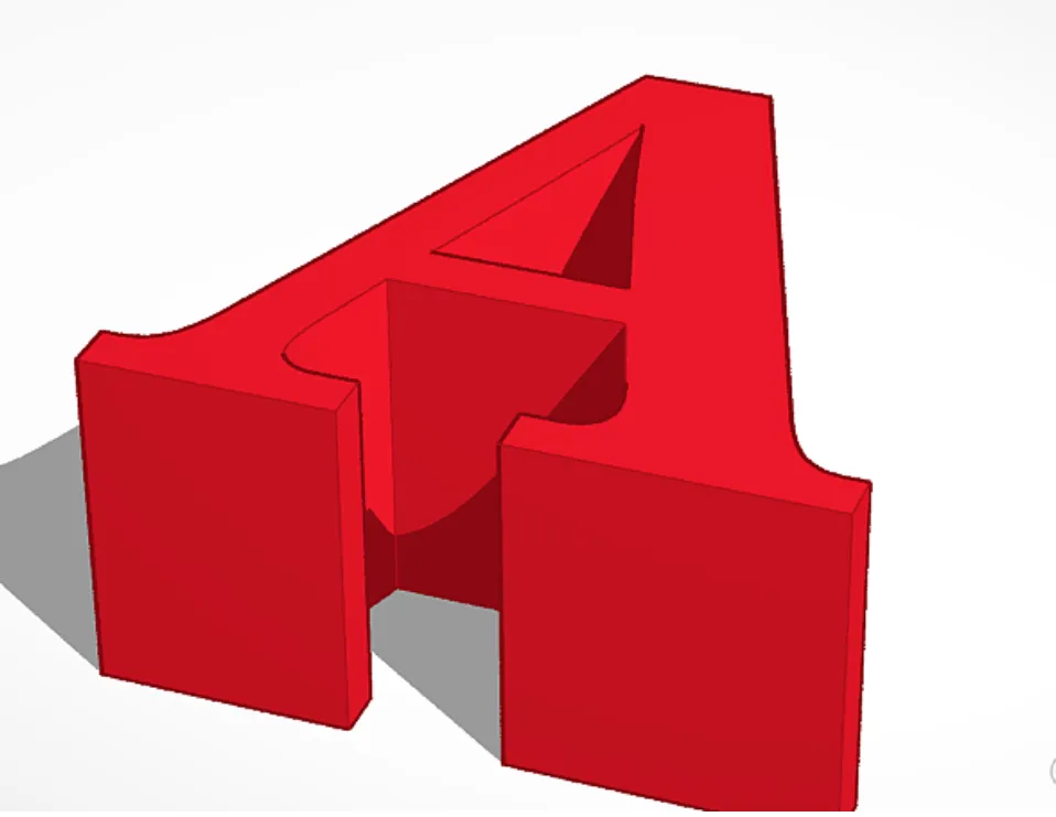 The letter A by The wonkus is Back | Download free STL model ...