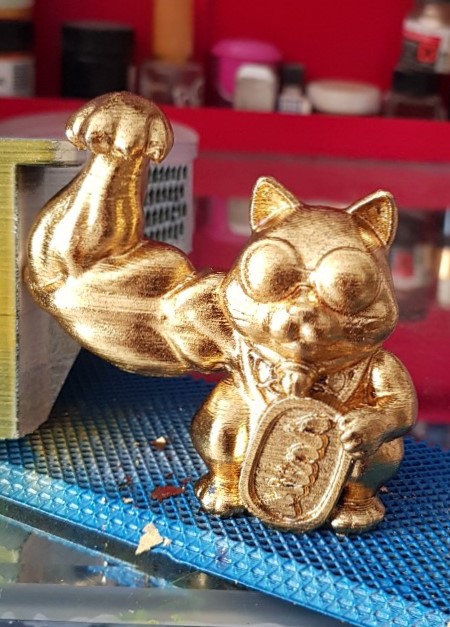 Muscular lucky cat by Minh trần | Download free STL model | Printables.com