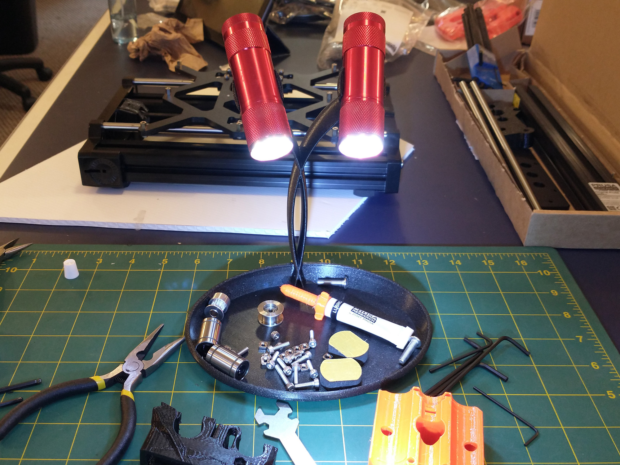 Illuminated Catch-All Tray / Task Lamp by LoboCNC | Download free STL ...