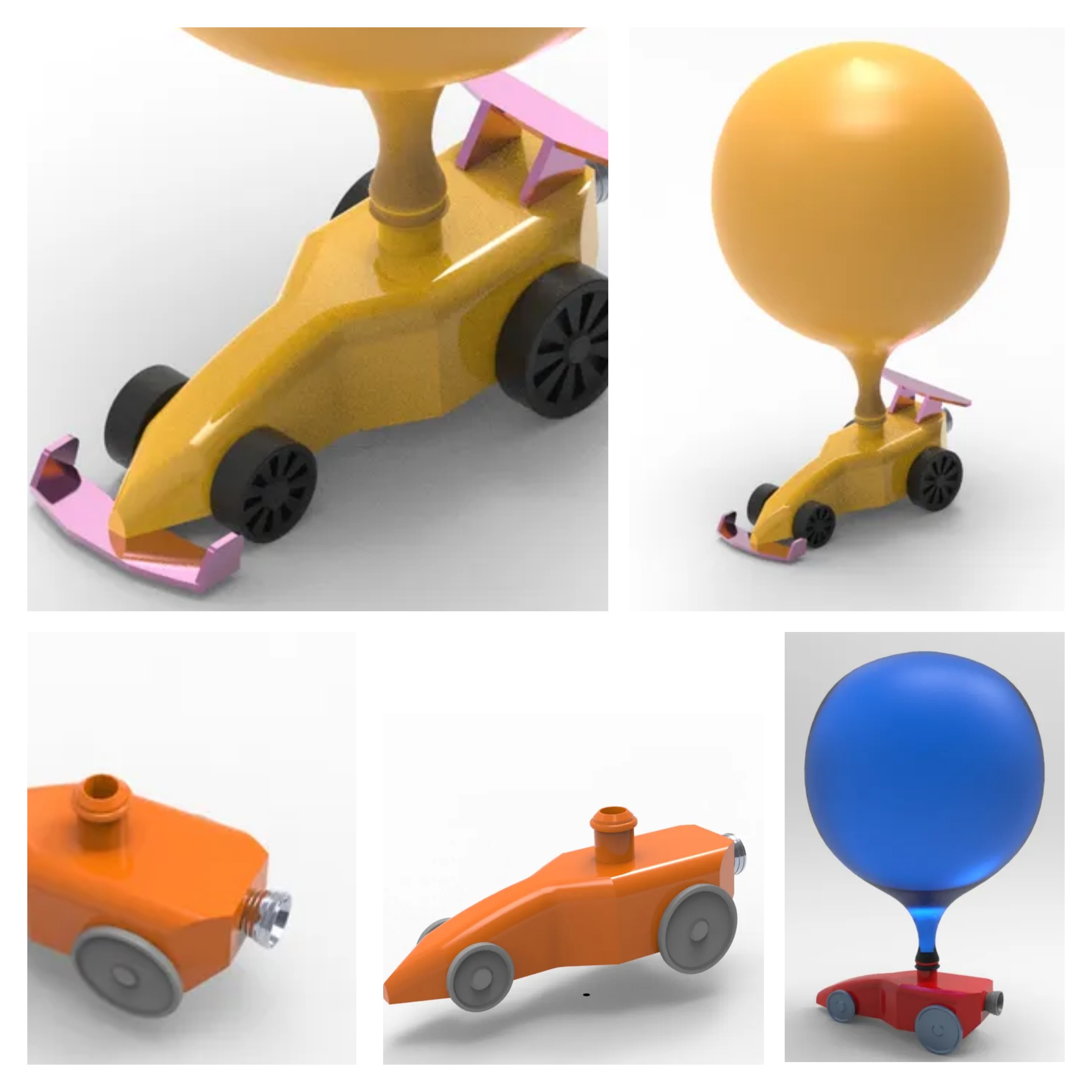 Balloon powered car (update) by Robbert Laugs | Download free STL model ...