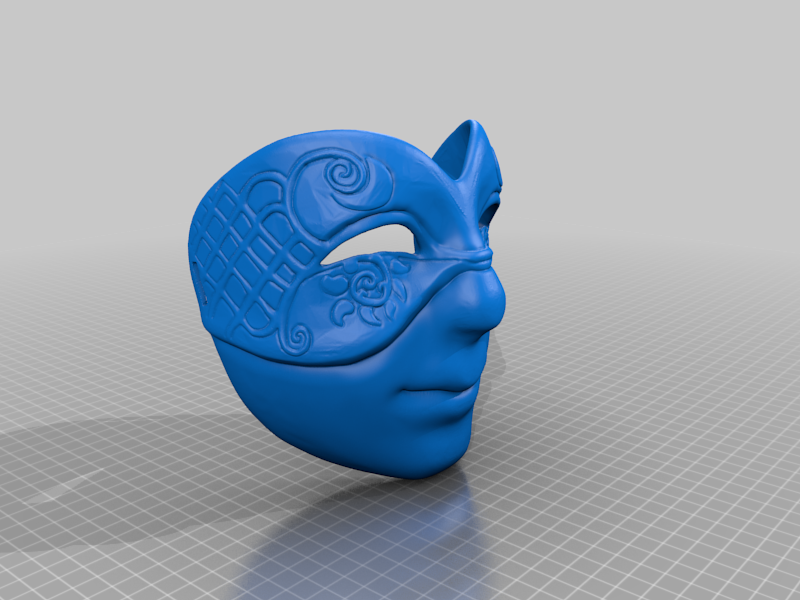joyfull joe the venitian jester mask by Drakarmau | Download free STL ...