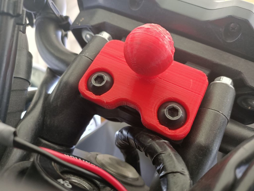Yamaha MT 07 Thicker and Longer RAM mount by tetratwo | Download free ...
