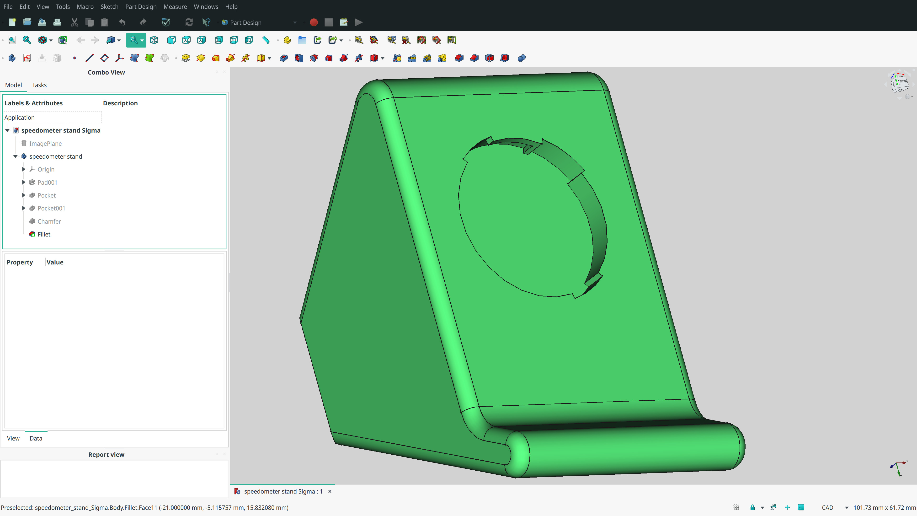 Desk stand for Sigma speedometer (FreeCAD) by NUeB | Download free STL ...