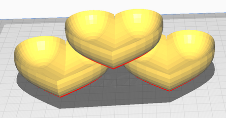 Tri- Heart bowls by jex7 | Download free STL model | Printables.com