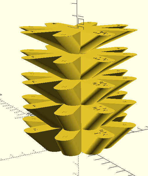 parametric overhang flower tower by dickie24 | Download free STL model ...