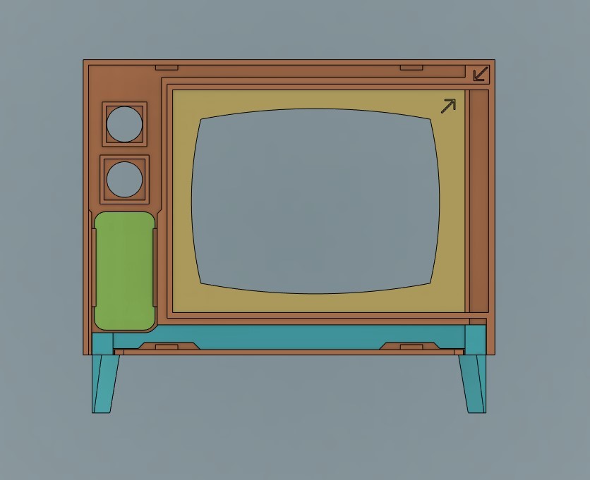 Simpsons TV - Seperated Front (No Support) by EaziG | Download free STL ...