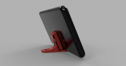 Keyring Phone stand with Adjustable angle by EaziG | Download free STL ...