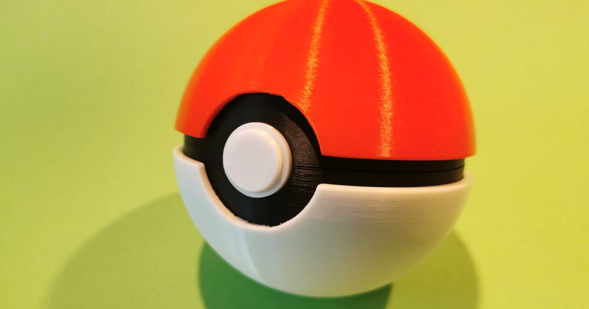 Pokeball, easy to print and functional by viridisdruck.de | Download ...