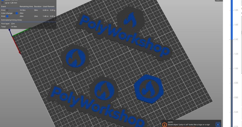 PolyWorkShop logo dual color by Spin'O'Tech | Download free STL model | Printables.com