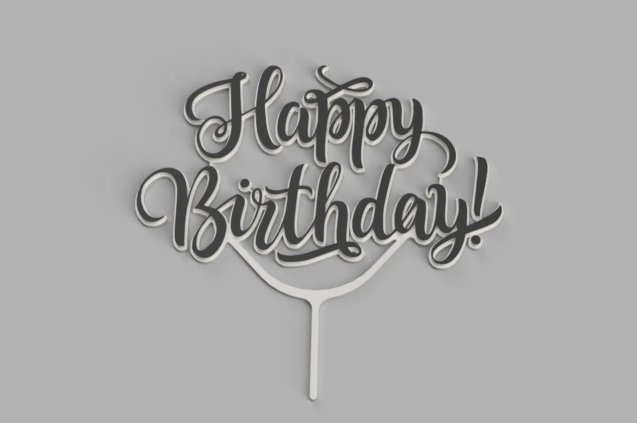 Happy Birthday! by CezaryKrzy | Download free STL model | Printables.com
