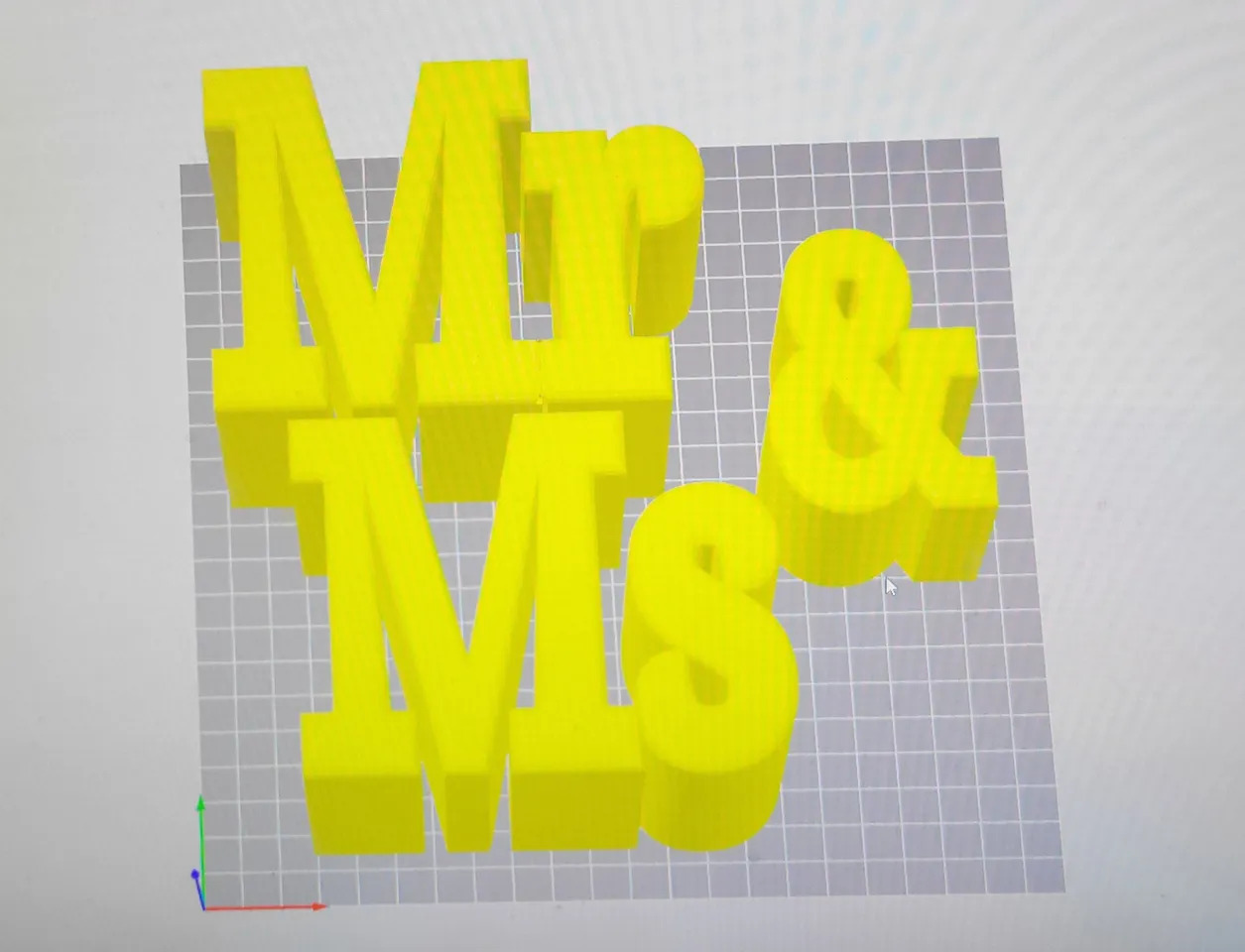 Mr & Ms Letters by GreenWolf3D | Download free STL model | Printables.com