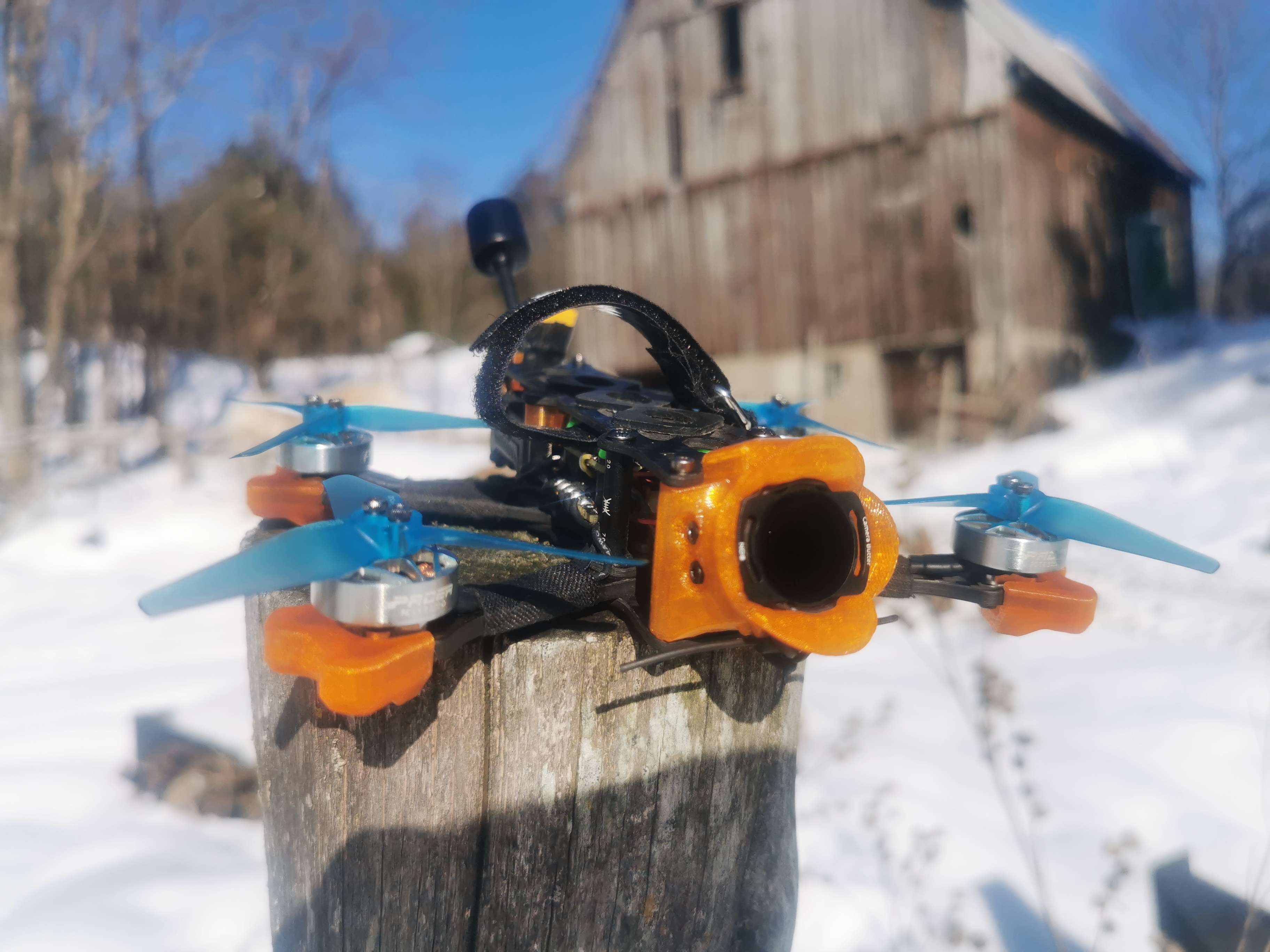 FPV *Pod* Mount: for O3, Walksnail, anything, Max-FOV, no props, max ...