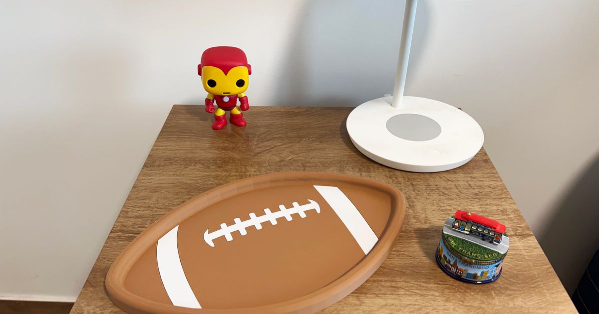 Football ball tray by MEAFdesigns | Download free STL model ...