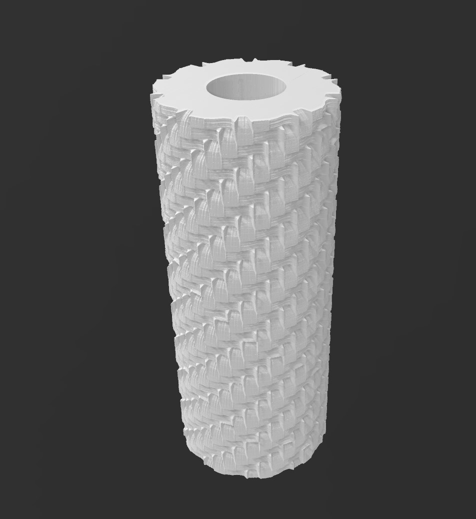 Textured Roll With Carbon Pattern by Preischl 3D | Download free STL ...