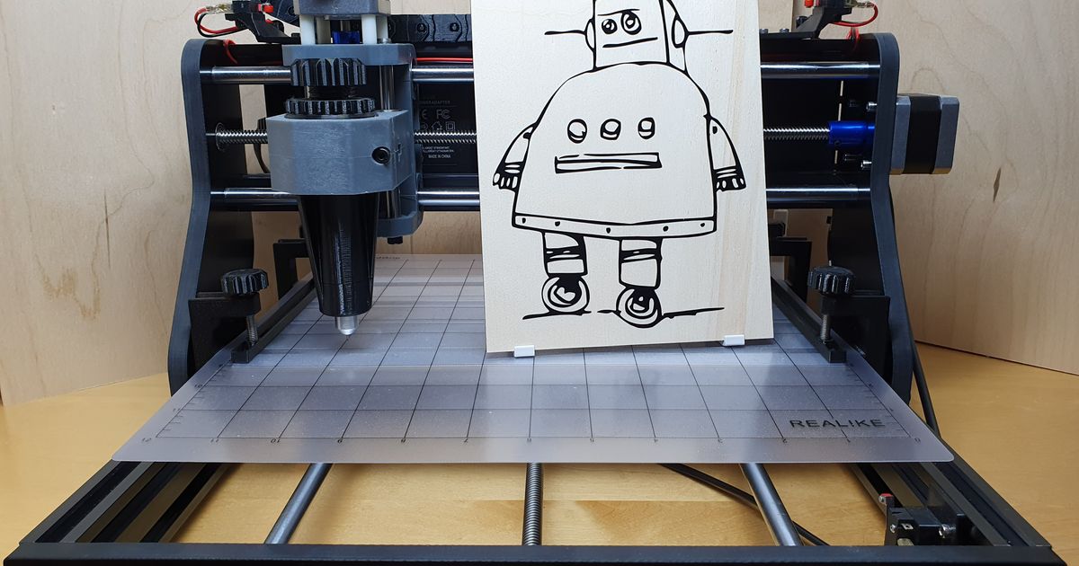 CNC 3018 Cutting plotter by Legufix | Download free STL model ...