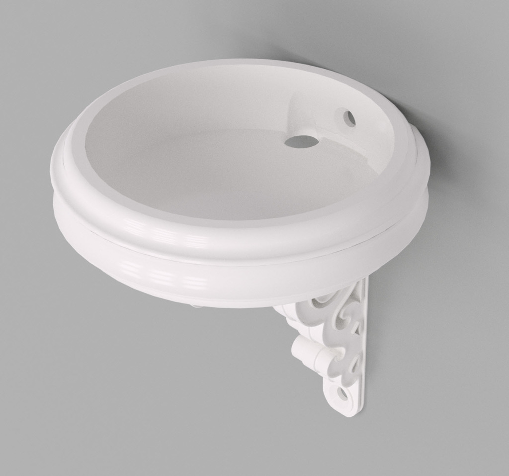 Amazon Echo Alexa Fancy Wall Mount by Pyrex | Download free STL model ...